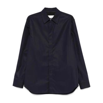 Jil Sander Feines Langarm-Hemd mit Knopfleiste - - Shirts - Herren - Schwarzk - L
