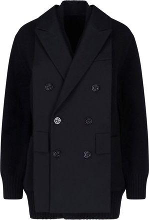 sacai Cardigan Aus Wollflanell