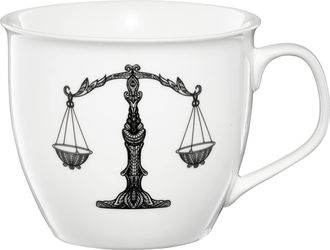 Ambition Tasse mit Sternzeichen Waage 550ml Zodiac Jumbotasse Porzellan Sp&uuml;lmaschine & Mikrowelle