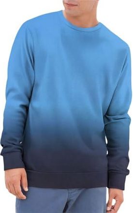 Generic Pull à col rond pour homme - Automne et hiver - Sweat à capuche pour homme et sport - Imprimé étoiles - Haut à manches longues - Sweatshirt décontract