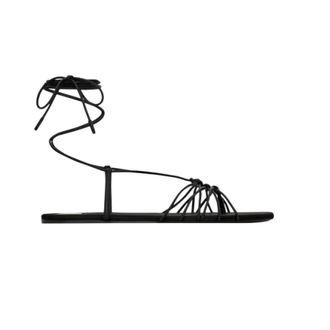 Saint Laurent Babylone Sandalen mit flachem Absatz - - Shoes - Damen - Schwarzk - 36 EU
