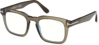 Tom Ford unisex, Accessoires, Vert, Taille: 50 MM Ft6025-B Optical Frame
