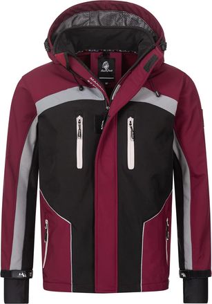 Rock Creek Herren Softshell Jacke Outdoor Jacke Windbreaker &Uuml;bergangsjacke Anorak Kapuze Regenjacke Winterjacke Herrenjacke Jacket H-311 Weinrot 3XL