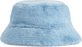 Arket Fischerhut Aus Teddyfleece -Blau