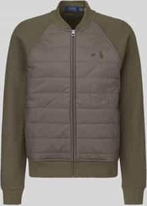 Polo Ralph Lauren Regular Fit Strickjacke mit gestepptem Frontpanel