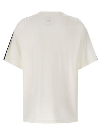 Yohji Yamamoto 3-Stripe Tape Detail T-Shirt - White