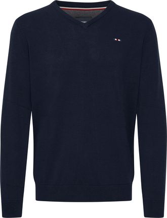FQ1924 FQFynjard Herren Strickpullover Feinstrick Pullover aus 100% Baumwolle, Größe:S, Farbe:Navy Blazer (193923)