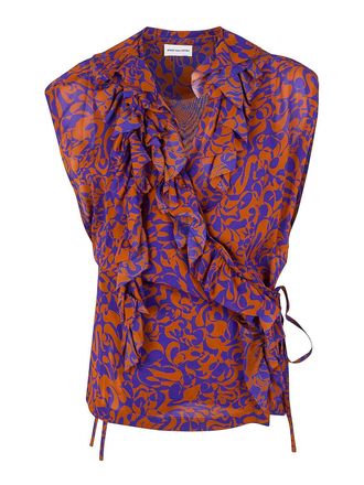Dries Van Noten Top - Orange