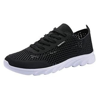 Generic Chaussures de sport d&eacute;contract&eacute;es pour homme - Baskets de marche en maille &agrave; lacets - Chaussures de tennis respirantes et confortables - Chaussures pl