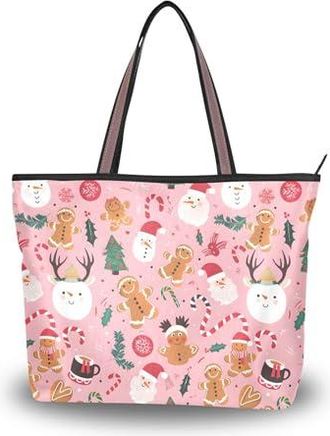 Alaza Grand sac fourre-tout, sac à bandoulière pour femme, sac à main décontracté de grande capacité, sac à main décontracté, motif damier vert, arbre de No