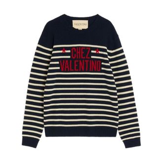 Valentino Chez Valentino Pullover - - Knitwear - Herren - Blau - XL