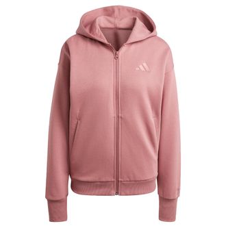 adidas Womens All SZN Fleece Kapuzenjacke Preloved Crimson M