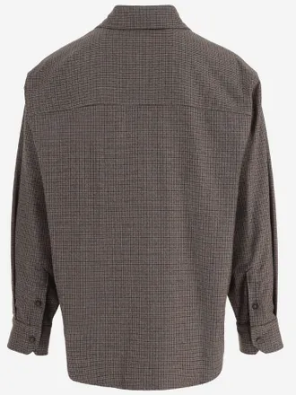 Darkpark Mens Shirt Beige-Brown-Black Polyester Beige/brown/black