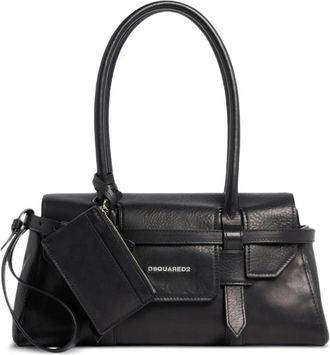 Dsquared2 sac &agrave; main &agrave; logo - Noir