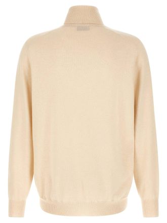 Brunello Cucinelli Pure Cashmere Turtleneck Sweater - Cream