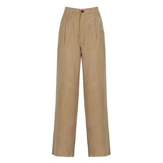 Marella Femme, Pantalons, Beige, Taille: 36 FR Wide Pantalons