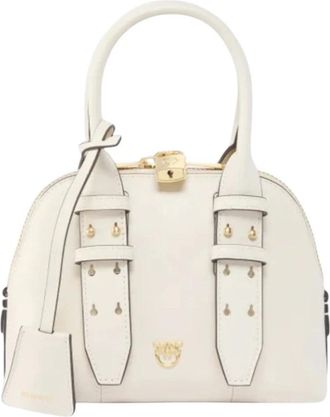 Pinko Pinko, Femme, Sacs, Blanc, Taille: ONE Size Bowling Mini