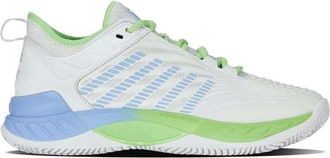K-Swiss Hypercourt Supreme 2 Chaussures de Tennis pour Femme, WHT Green Dtchcnl, 40 EU