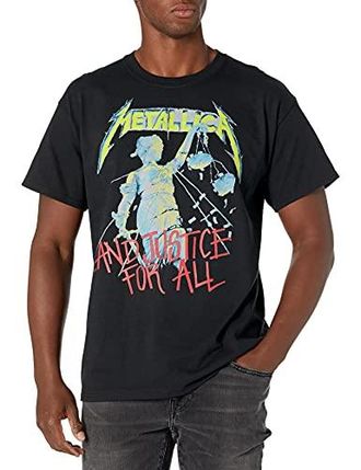 Metallica Justice for All T-Shirt, Noir, L Homme