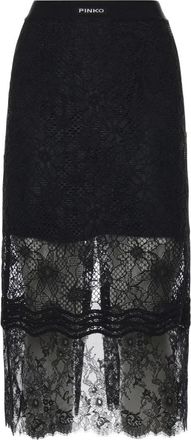 Pinko Pinko, Femme, Jupes, Noir, Taille: 38 FR Midi Skirts
