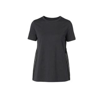 Herno Cotton T-shirt - - Tops - Damen - Schwarzk - M