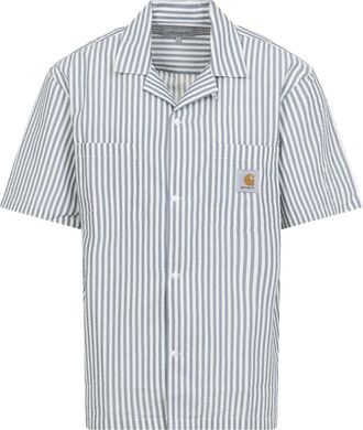 Carhartt Work in Progress Homme, Chemises, Bleu, Taille: XL Leavel Shirt