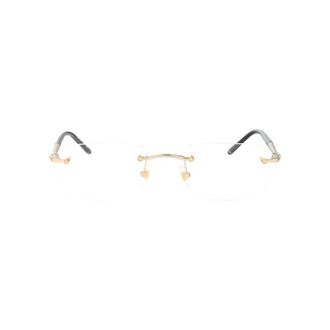 Montblanc Montblanc - Monture Optique Mb0444O - Homme - Accessoires - Jaune - Taille: 54 MM