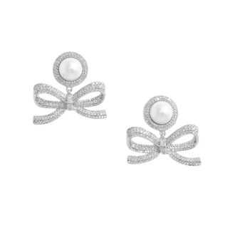 Self Portrait Femme, Accessoires, Gris, Taille: ONE Size Boucles doreilles Gouttelettes de Cristal