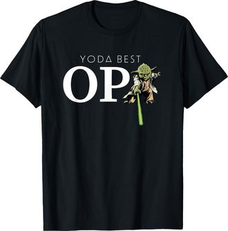 Star Wars Yoda Lightsaber Best Opa Birthday Fathers Day T-Shirt