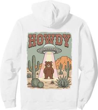 Image UFO Howdy Desert Bear Pullover Hoodie