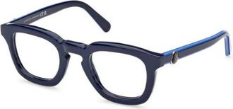 Moncler Homme, Accessoires, Bleu, Taille: 48 MM Thick Rimmed Eyeglasses
