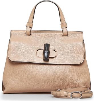 Gucci Hobo Bags - Small Leather Bamboo Daily Satchel - Gr. unisize - in Braun - f&uuml;r Damen
