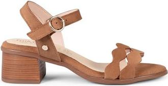 miMaO Sandales &agrave; talon ultra confort CAMEL, EU 38