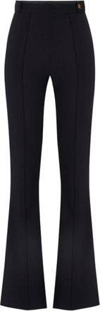 Elisabetta Franchi Femme, Pantalons, Noir, Taille: 40 FR Pantalon &Eacute;vas&eacute;