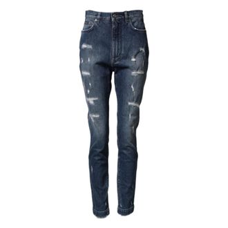 Dolce & Gabbana Femme, Jeans, Bleu, Taille: 36 FR Grace Denim Jeans