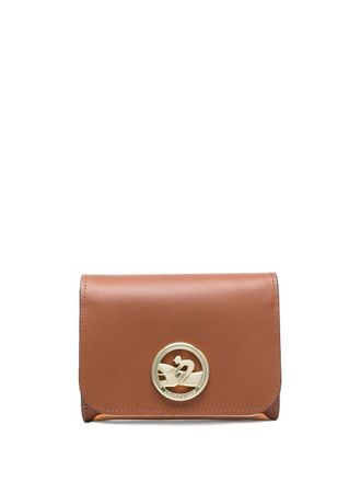 Longchamp porte-monnaie en cuir Box-Trot - Marron