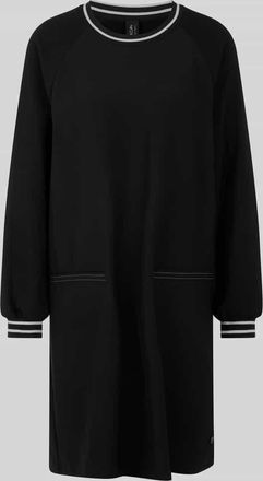 Marc Cain Knielanges Kleid mit Kontraststreifen