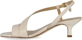 Michael Kors Femme, Chaussures, Blanc, Taille: 36 EU Jaida Kitten Heeled Sandal