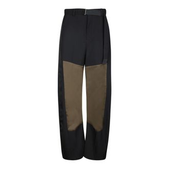 sacai Damen, Hosen, Blau, MGr&ouml;&szlig;e