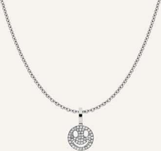 Cada Cada Kette Tiny Smiling Face silber