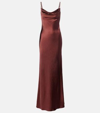 Self Portrait Robe longue à ornements