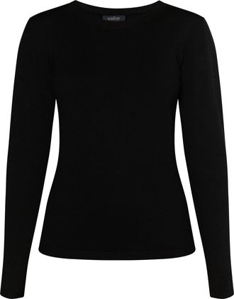 Usha Strickpullover Damen schwarz