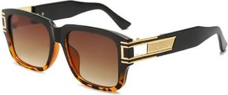 Generic 2026 Neu Mode Klassische Quadratische Sonnenbrille M?nner Vintage Design Sonnenbrille Femme, c2, Taille unique