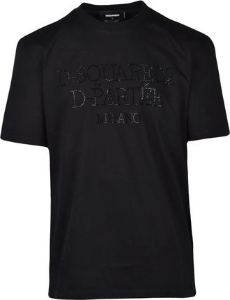Dsquared2 Homme, Tops, Noir, Taille: L T-shirt coupe classique