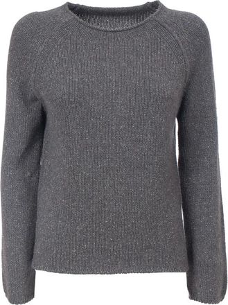Le Tricot Perugia Femme, Pulls, Gris, Taille: 36 FR Pulls &agrave; col rond