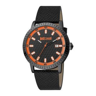 Just Cavalli Homme, Accessoires, Noir, Taille: ONE Size Montre Analogique &Eacute;l&eacute;gante avec Affichage de la Date