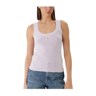 Calvin Klein Femme, Tops, Violet, Taille: 42 FR D&eacute;bardeur