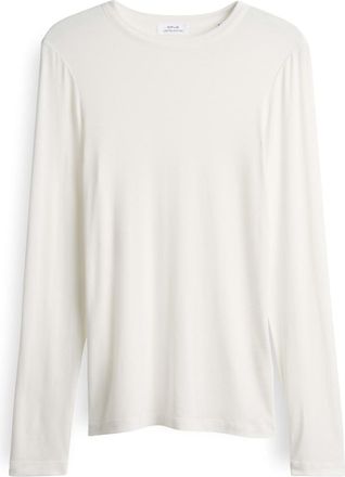 OPUS Damen Langarmshirt | SIFA Slim Basicshirt aus Viskosemix Milk, 38