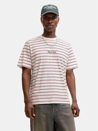 Jack & Jones Jack & Jones T-Shirt Norrebro Stripe 12291021 &Eacute;cru Regular Fit