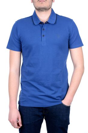 Guess Herren M72P60K4KV0 T-Shirt, Blu (Regatta Blue), Large